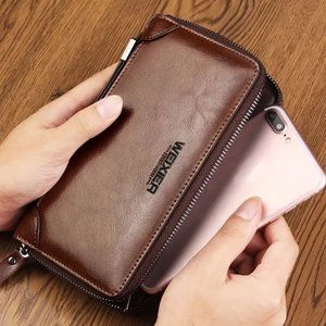 Weixier | Accessories | Brand New Vintage Mens Handbag Hand Grip Bag ...